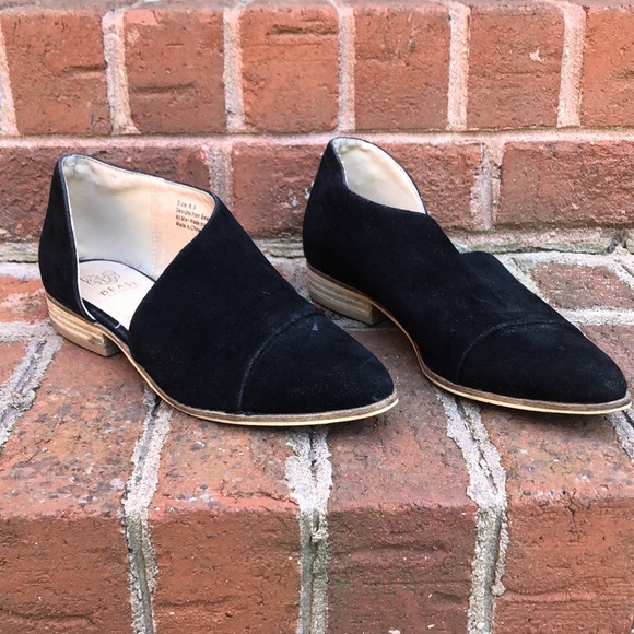 BEAST FASHION | Shoes | Beast Fashion Black Suede Dorsay Flats Shoes 85 ...